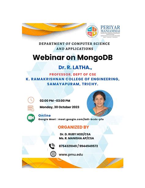 Department Of Computer Applications Pmist