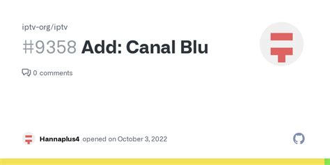 Add Canal Blu · Issue 9358 · Iptv Orgiptv · Github