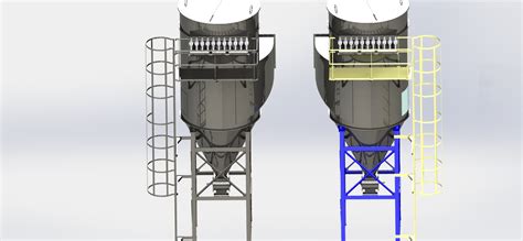 粉尘过滤器 Solidworks 2017 模型图纸下载 懒石网