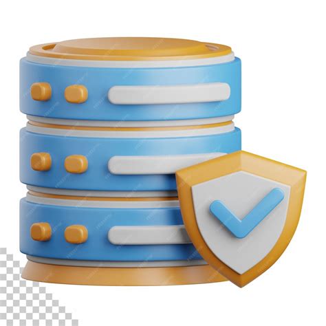 premium psd 3d rendering server protected isolated useful for cloud