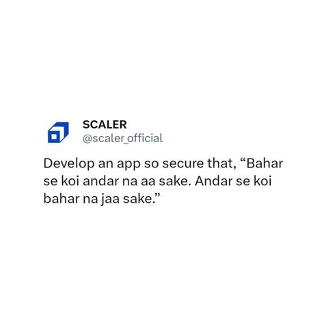 Scaler On Linkedin 🤫🚫🔒