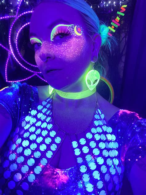 Black Light Dance Makeup Ideas Cute Velvet Sequin Mini Dress Nye