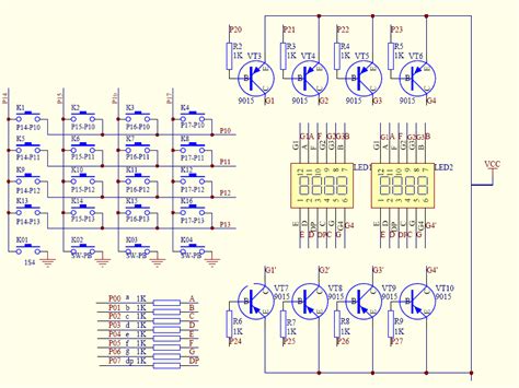 C51单片机 4×4矩阵键盘 检测代码 原创keyval4 Csdn博客