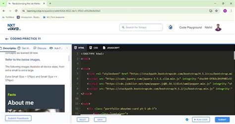 [video] nikhil vemula on linkedin 30daysofcode nxtwave ccbp coding programming html css