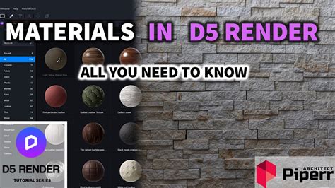 How To Apply Materials In D5 Render Materials In D5 Renderall You