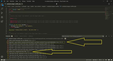 Php With Phpcs For Vscode How Can I Change The Font Color Of An Error Based On The Ruleset It