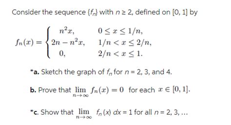 Solved Consider The Sequence Fn With N Defined On Chegg