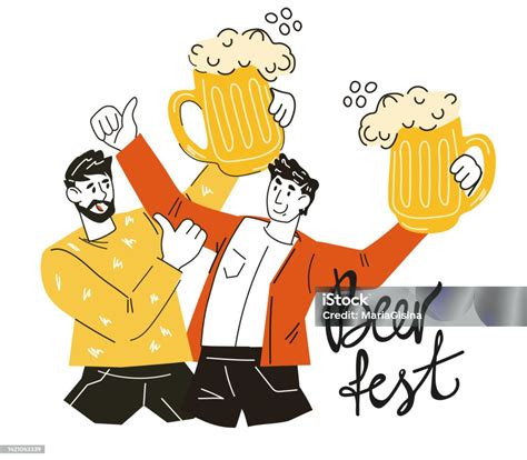 맥주 축제 및 양조장 만화 L 남자가있는 바 또는 펍 엠블럼 플랫 벡터 격리 10월에 대한 스톡 벡터 아트 및 기타 이미지 10월 Ale 건강관리와 의술 Istock