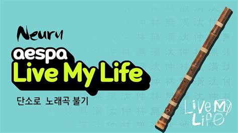 에스파 Live My Life 단소 연주 단소로 노래곡 불기 103 Youtube