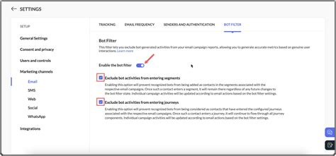 Enable The Bot Filter