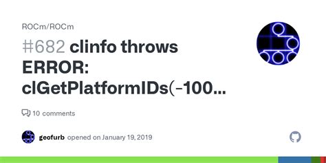 Clinfo Throws Error Clgetplatformids 1001 On Rocm 20 Ubuntu 1804