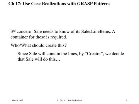 Ppt Ch 17 Use Case Realizations With Grasp Patterns Powerpoint
