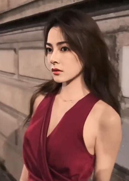 汪东城ai换脸变美女，一身红裙风情万种撞脸张雨绮？