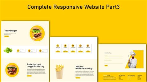 how to make complete website using html css and js part 3 youtube
