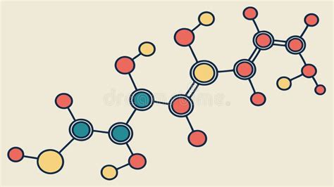 Molecular Structure Scientific Diagram With Connected Spheres Vector Design Generative Ai