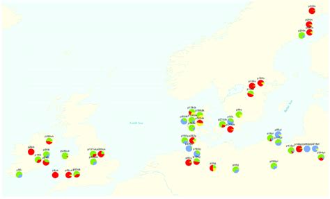 Cluster Membership K 4 For The Structure Analysis Mapped In Arcgis