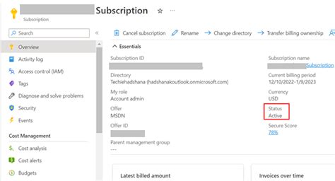 configuring budget alert in azure