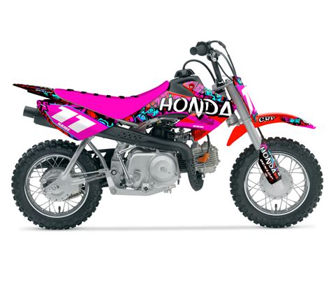 Honda Crf50 Vandal Graphics Kit Pink