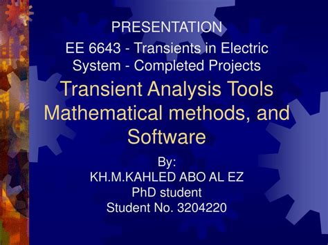Ppt Electric Transients Analysis And Impact On Systems Powerpoint
