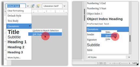 Libreoffice Writer Using Paragraph Styles