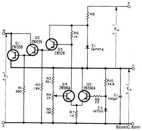 6 V D C Regulator Power Supply Circuit Circuit Diagram