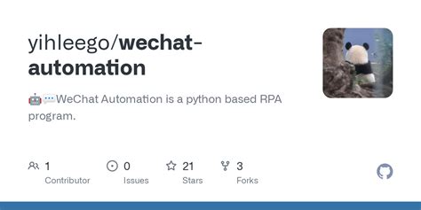 GitHub Yihleego Wechat Automation WeChat Automation Is A Python Based RPA Program