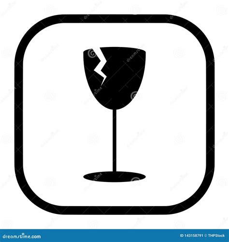 Fragile Symbol On Cardboard Set Of Fragile Icons On Cardboard Umbrella Glass Arrow And Hands