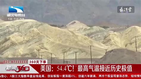 54 4美国最高气温接近历史极值近日美国多地气温创下历史最高纪录号称全球地表最热的地方之一的加州死亡谷Death
