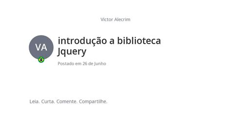 introdução a biblioteca Jquery