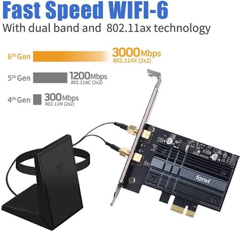 Fenvi Wifi Ax Ngw Pci E Wifi Adapter Card Pcie Wi Fi Ax Card Pc Internet Network