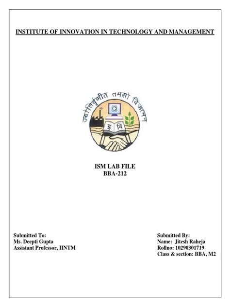 Ism Lab File 10290301719 Pdf Databases Relational Database