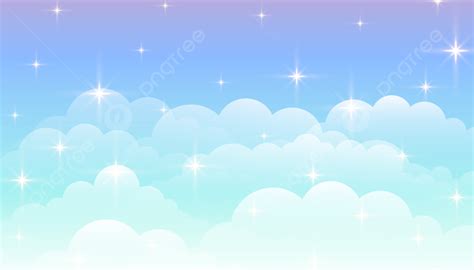 夢幻般的魔法雲彩背景與星星 云 背景 夏天背景圖片和桌布免費下載