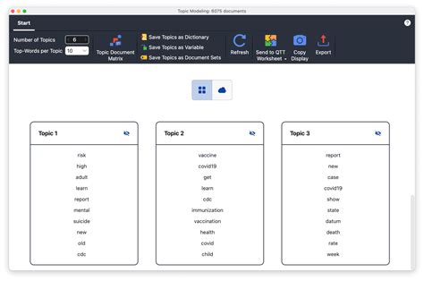 Topic Modeling Maxqda