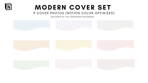 Notion Color Cover Photo Set 36 Photo Bundle