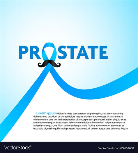 Poster For Men Health Prostate Cancer Awareness Vector Image