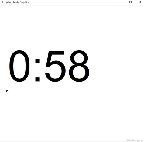倒计时功能turtle python利用turtle实现倒计时 CSDN博客