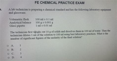 Practice Chem Exam R Fe Exam