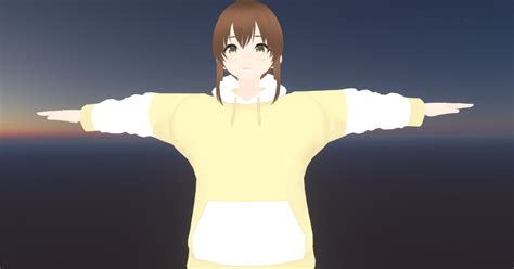 Cute Anime Girl Game Ready Low Poly 3d Model Ena 3d 角色 Unity