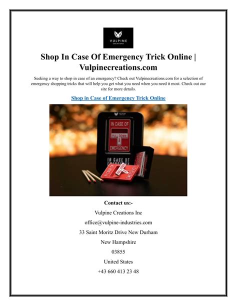 Ppt Shop In Case Of Emergency Trick Online Vulpinecreations Powerpoint Presentation Id 12246721
