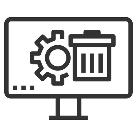 Uninstall Line Icon Vector 4495459 Vector Art At Vecteezy