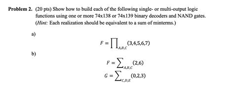 solved problem 2 20 pts show how to build each of the