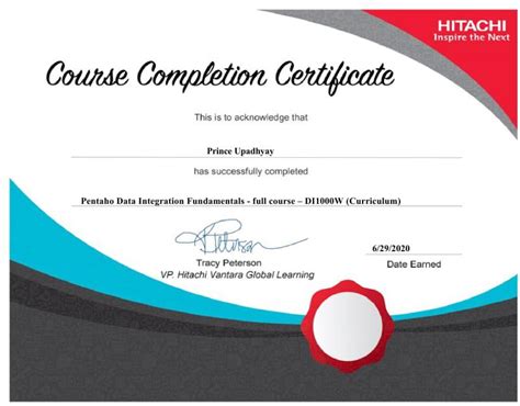 prince upadhyay on linkedin certification pentaho hitachivantara pdi