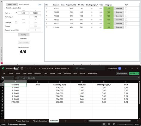 capacity iteration single axis tracker pv layout help center pvcase