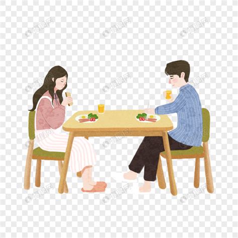 情侣吃饭元素素材下载 正版素材400508936 摄图网