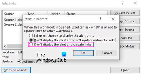 This Workbook Contains Links To One Or More External Sources That Could Be Unsafe