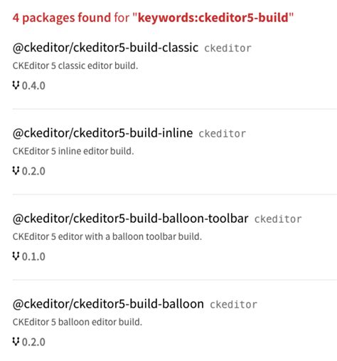 Remove Ckeditor Ckeditor5 Build Balloon Toolbar From Npm Issue 549 Ckeditor Ckeditor5 GitHub