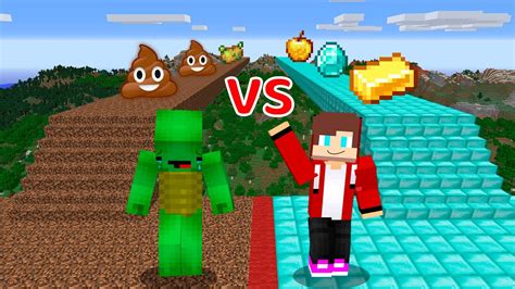 Mikey Noob Bridge Vs Jj Pro Bridge Challenge Youtube