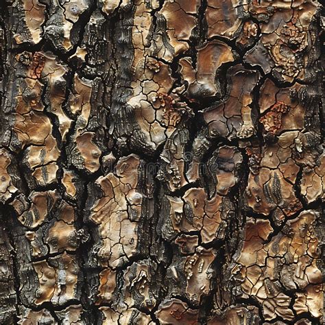 Tree Bark Texture Repeating Pattern Stock Illustration Illustration Of Soil Featuring