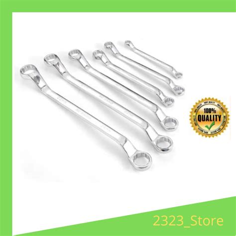 12 Point Crv Double Offset Ring Spanner Anti Corrosion 45 Degree Double Ended Dual Head Box