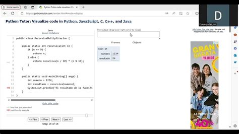 Recursividad En Javanetbeans Youtube